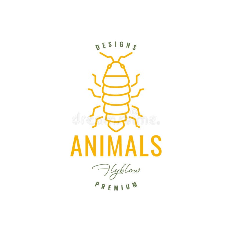 Animal Insect Larva Line Minimal Logo Design Vector Stock Vector ... Animal Insect Larva Line Minimal Logo Design Vector Stock Vector ...