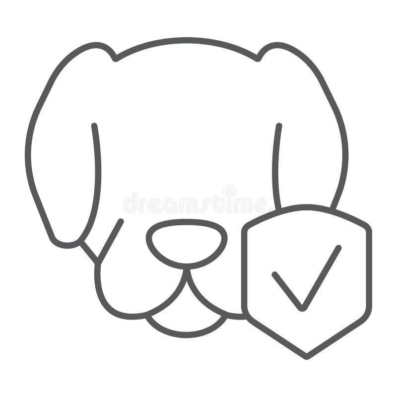 Pets protection emblem stock vector. Illustration of shield - 237502563