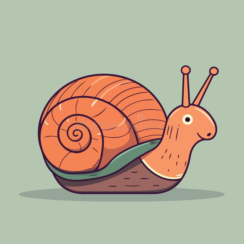 Animal invertebrate snail stock vector. Illustration of slow - 275112251