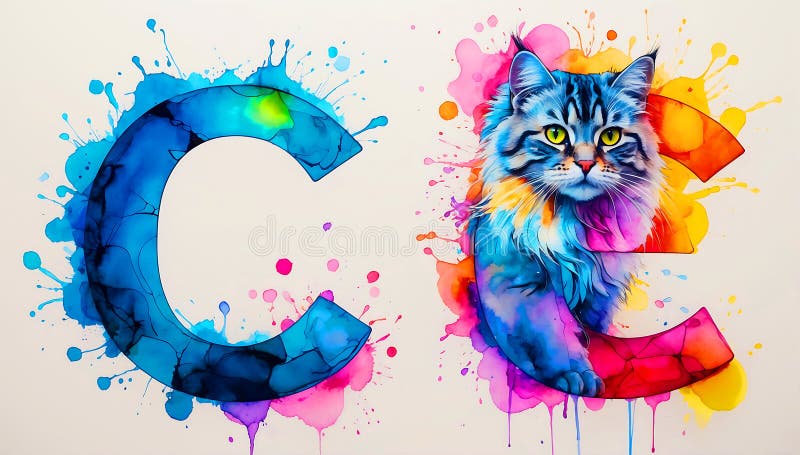 An Animal Letter, Design a Letter C of the Alphabet Represented by an ...