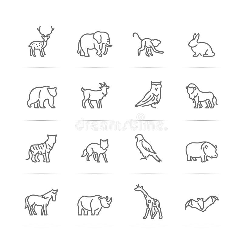 Wild animal icons stock vector. Illustration of horse - 41213141 Wild animal icons stock vector. Illustration of horse - 41213141