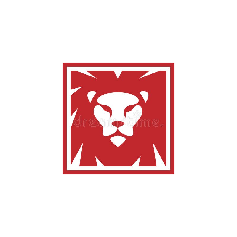 Animal Lion Vector Icon Logo Simple Stock Illustration - Illustration ...