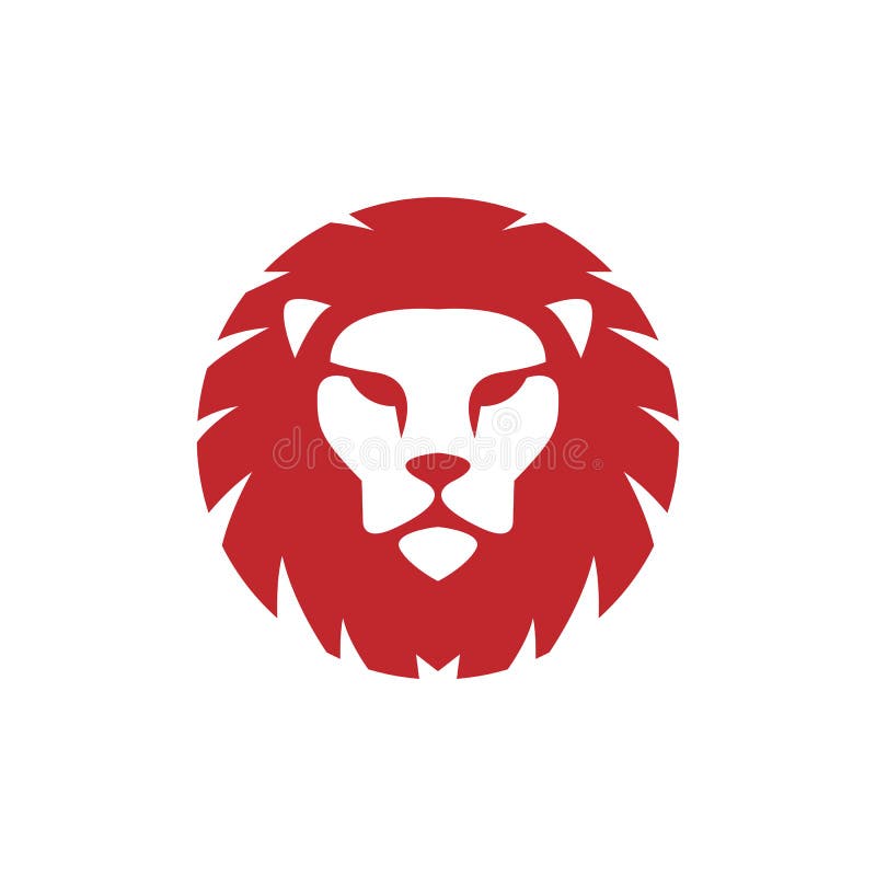 Animal Lion Vector Icon Logo Simple Stock Illustration - Illustration ...