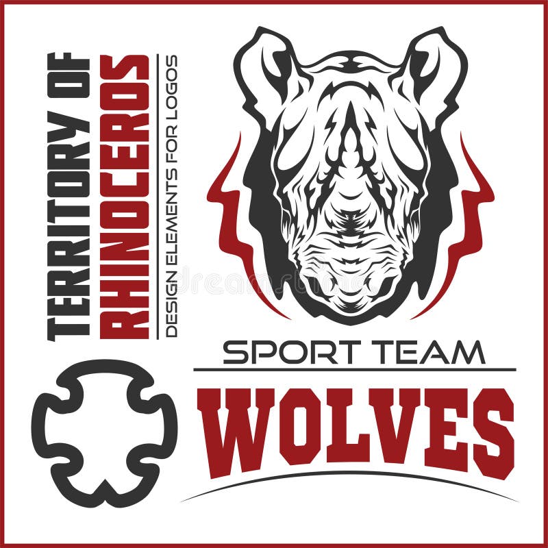 Animal Logo Design Template for Sports Teams Stock Illustration ...