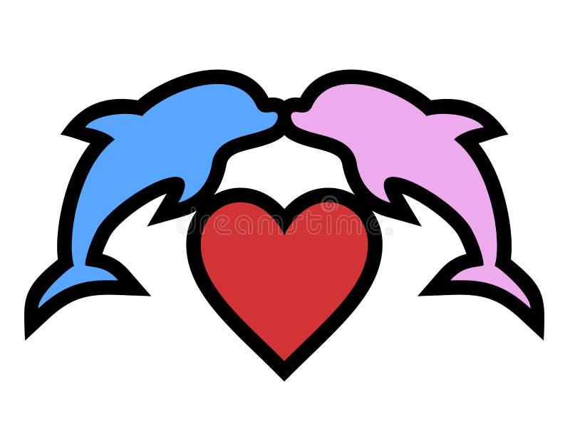 Animal love stock vector. Illustration of animal, wave - 26394354