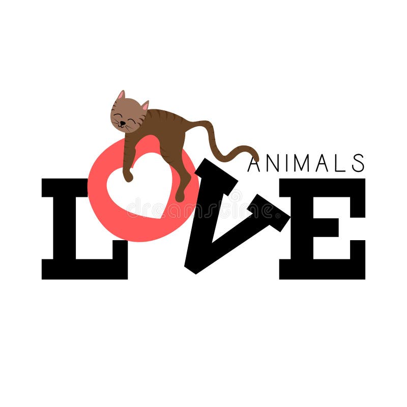 Animal love stock illustration. Illustration of friend - 83779576