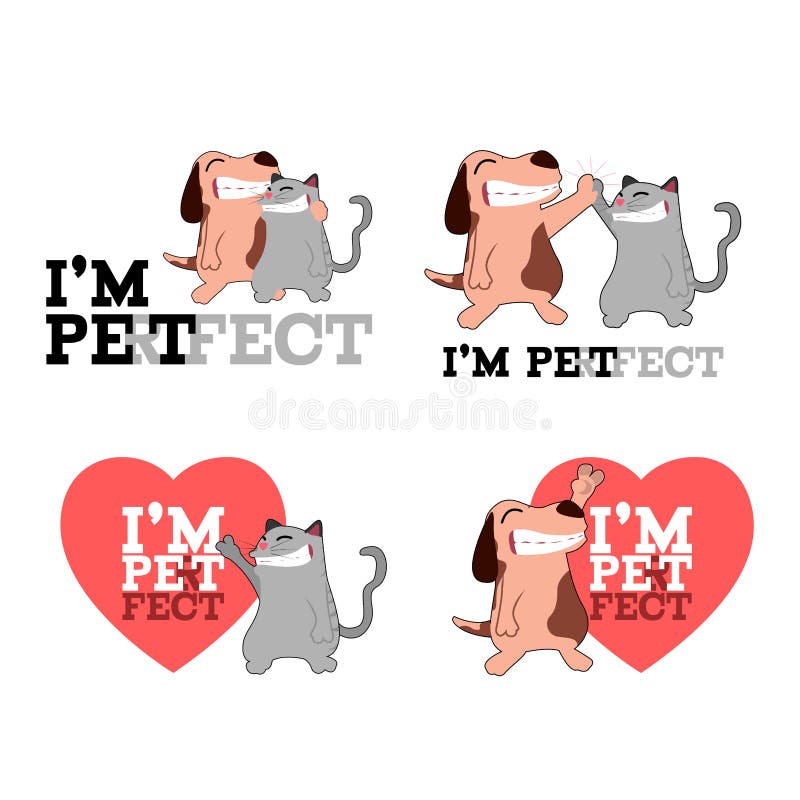 Animal love stock vector. Illustration of friend, nature - 83779362