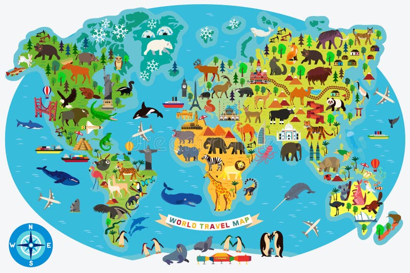 World Map Clipart For Kids