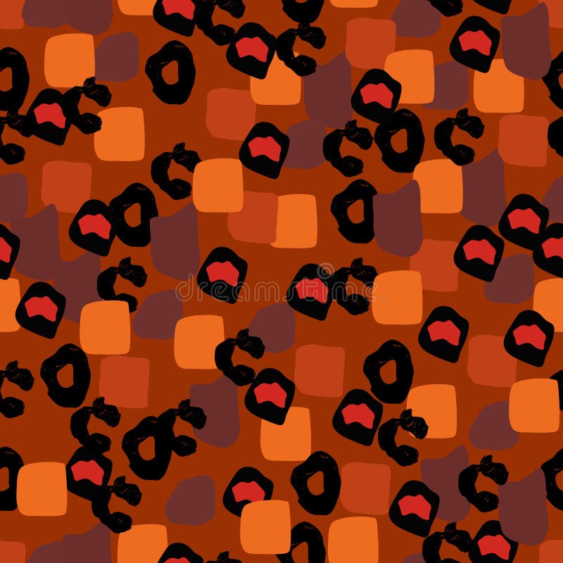 Animal Mix Print Vector Seamless Pattern. Abstract Background Stock ...