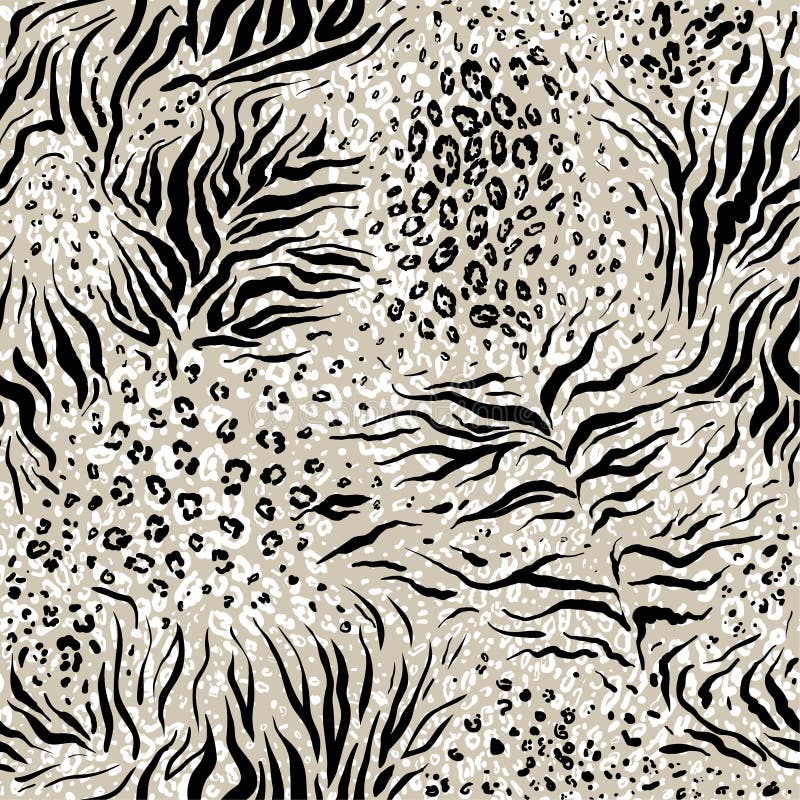 Mixed Animal Print Background Stock Illustrations – 712 Mixed Animal ...
