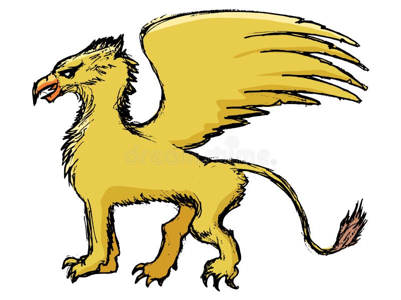 Animal Mythologique De Griffon Illustration Stock - Illustration du ...