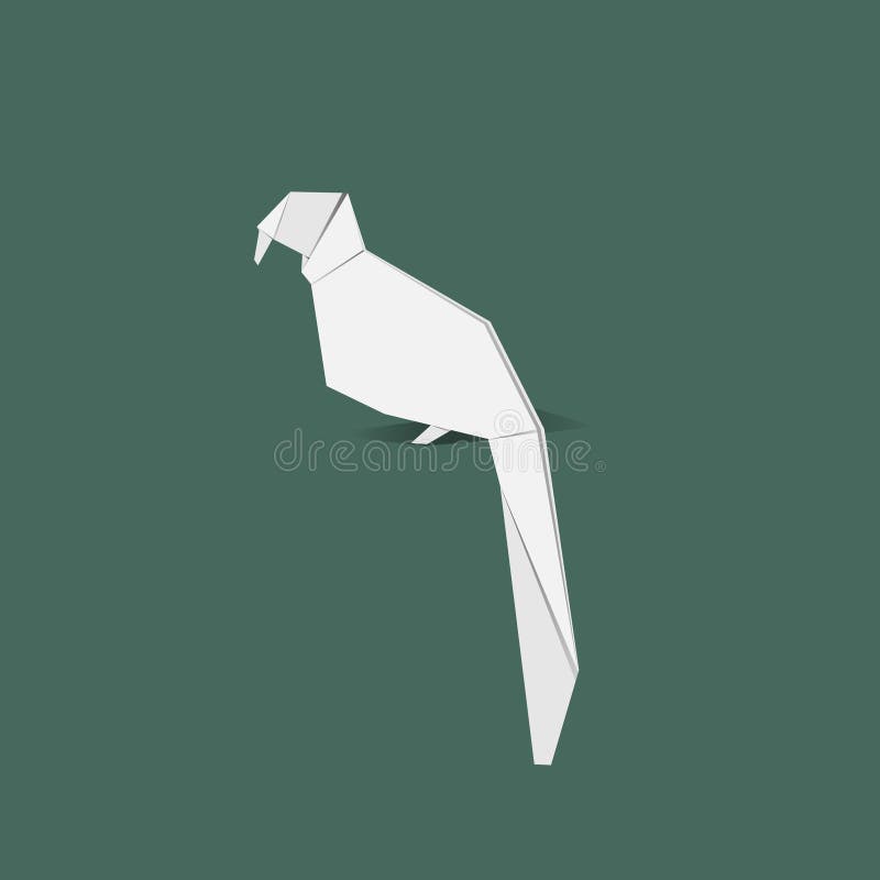 Animal Origami Vector Craft Illustration Stock Vector - Illustration of ...