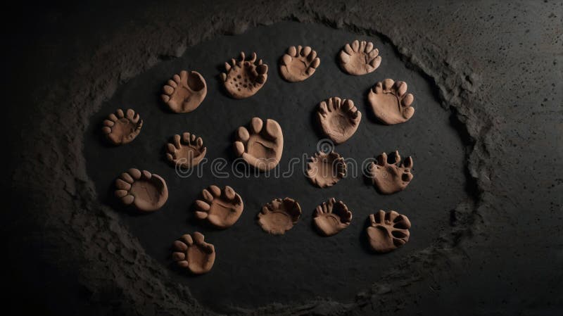 Animal Paw Prints Clay Art Project for Kids Educational Resource and ...