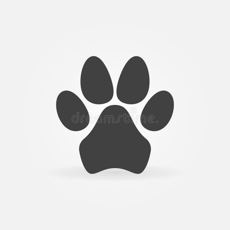 Animal Pet Foot Mark Vector Concept Icon or Sign Stock Vector ...