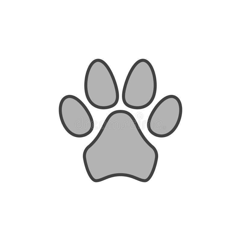 Animal Pet Foot Print Vector Concept Creative Icon Stock Vector ...
