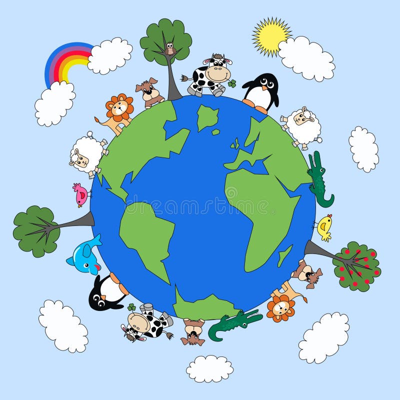 Animal planet stock vector. Illustration of animal, climate - 20980096