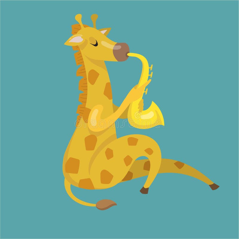 Animal Playing Instrument Musical Vector Stock Vector - Illustration of ...