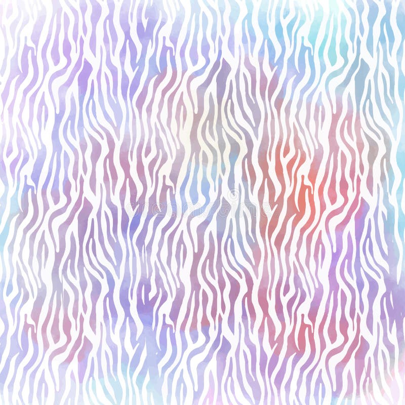 Animal Print Background with Painted Watercolour Effect Stock Vector ...