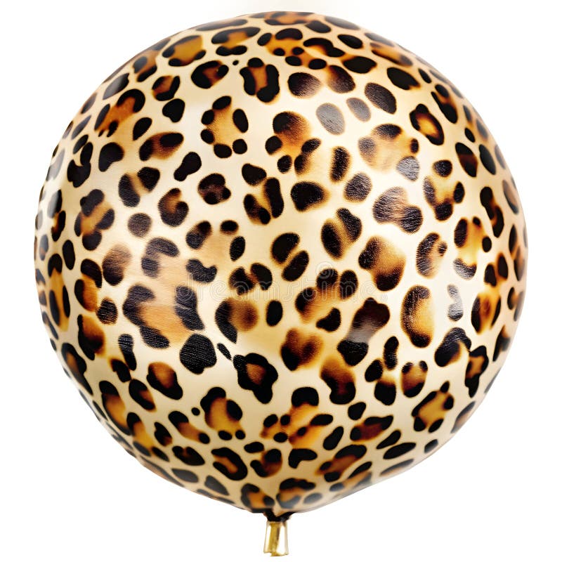 An Animal Print Foil Balloon, Featuring Bold Patterns Like Leopard ...