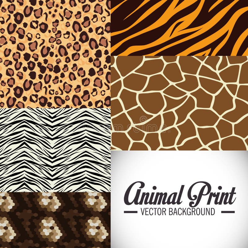 Animal prints design. stock vector. Illustration of ornate - 58827213