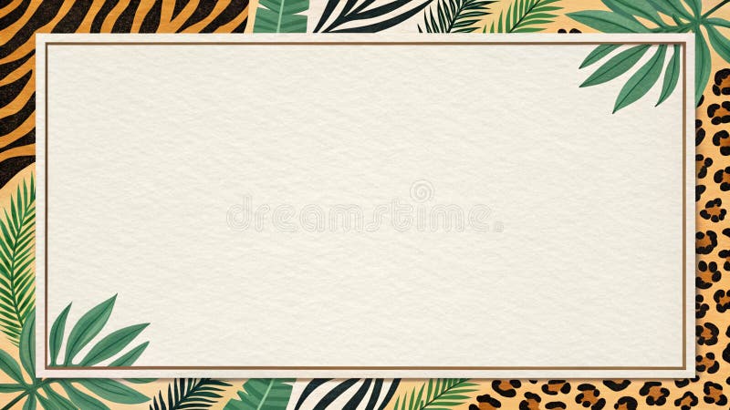 Animal Print Border Paper Texture Bold and Wild Stock Illustration ...