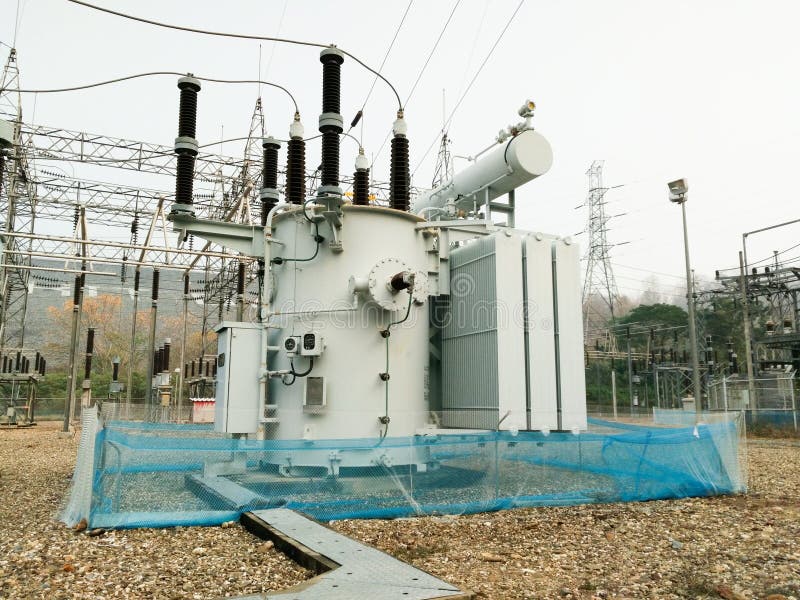 Animal Protection Nets of High Voltage Transformer Stock Photo - Image ...