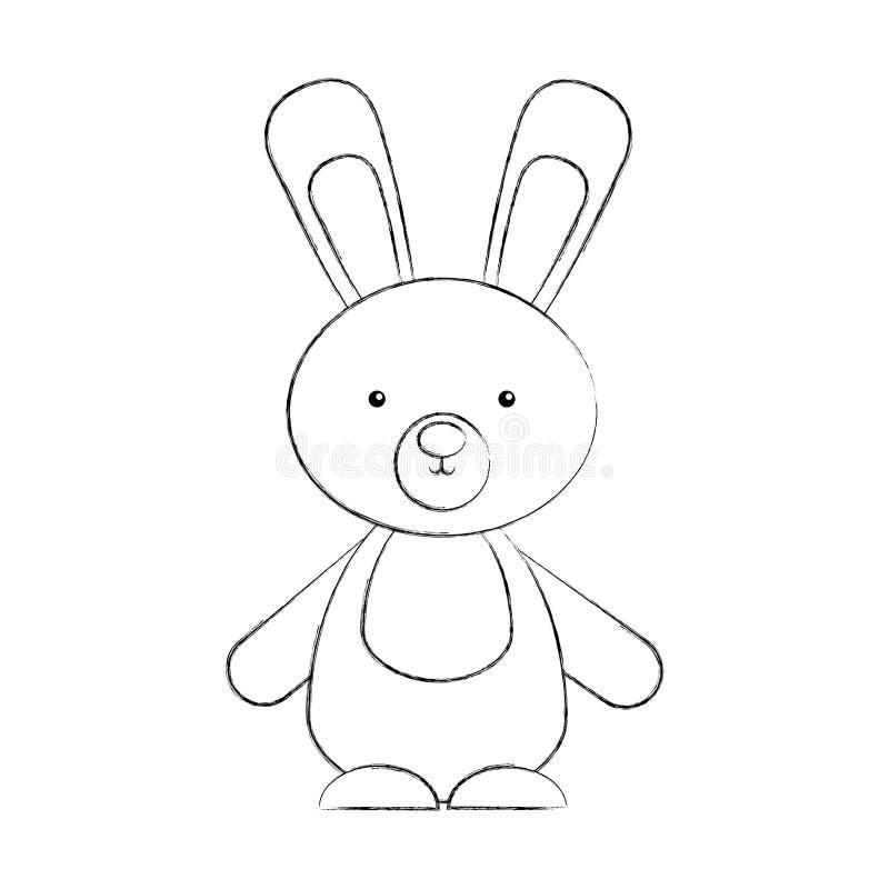 Animal rabbit cartoon stock vector. Illustration of cute - 95115644