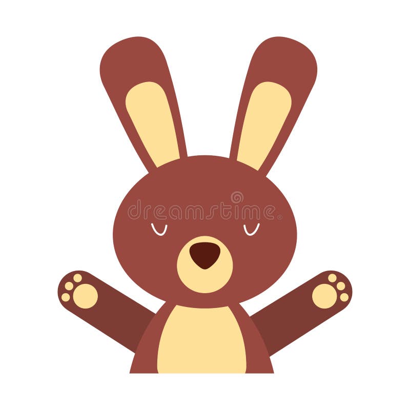 Animal rabbit cartoon stock vector. Illustration of happiness - 95114186