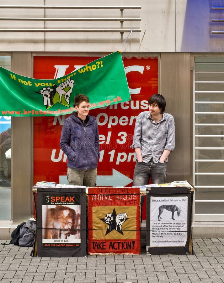 Animal Rights Activists editorial photo. Image of stands - 20832186