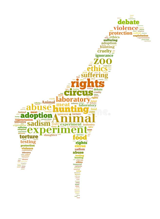 Animal rights word cloud stock vector. Illustration of concept - 180594256