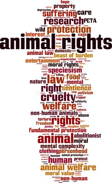 Animal rights word cloud stock vector. Illustration of concept - 180594256