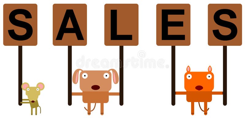 Animal sales stock illustration. Illustration of team - 35199440