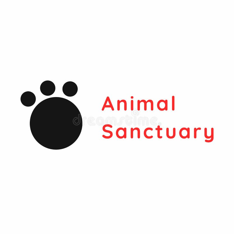 Animal sanctuary logo stock illustration. Illustration of circle ...