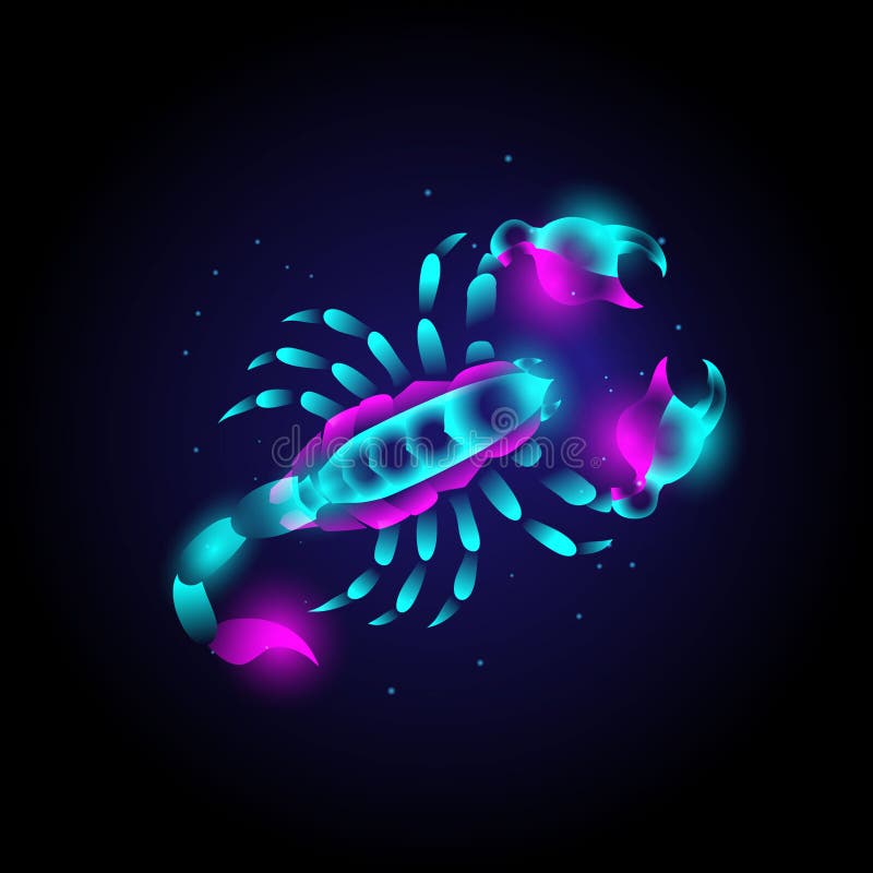 Scorpion Neon Stock Illustrations – 294 Scorpion Neon Stock ...
