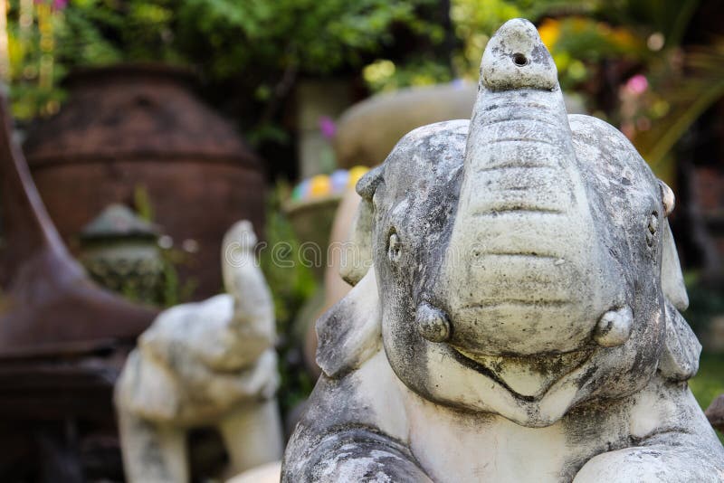 459 Elephant Cement Sculpture Stock Photos - Free & Royalty-Free Stock ...