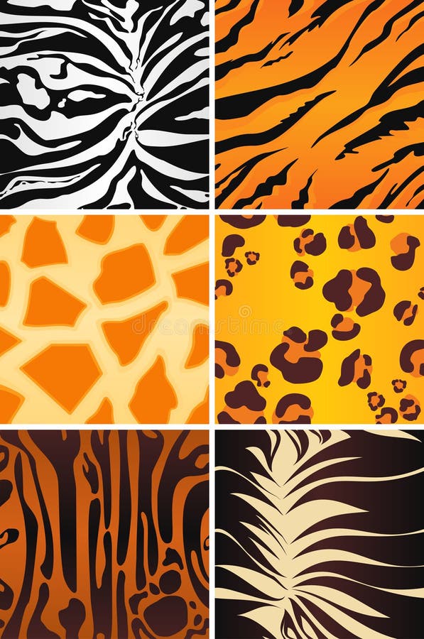 Animal seamless patterns stock vector. Illustration of undomesticated ...