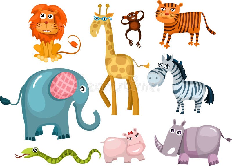 Animal set stock vector. Illustration of design, drawing - 22443983