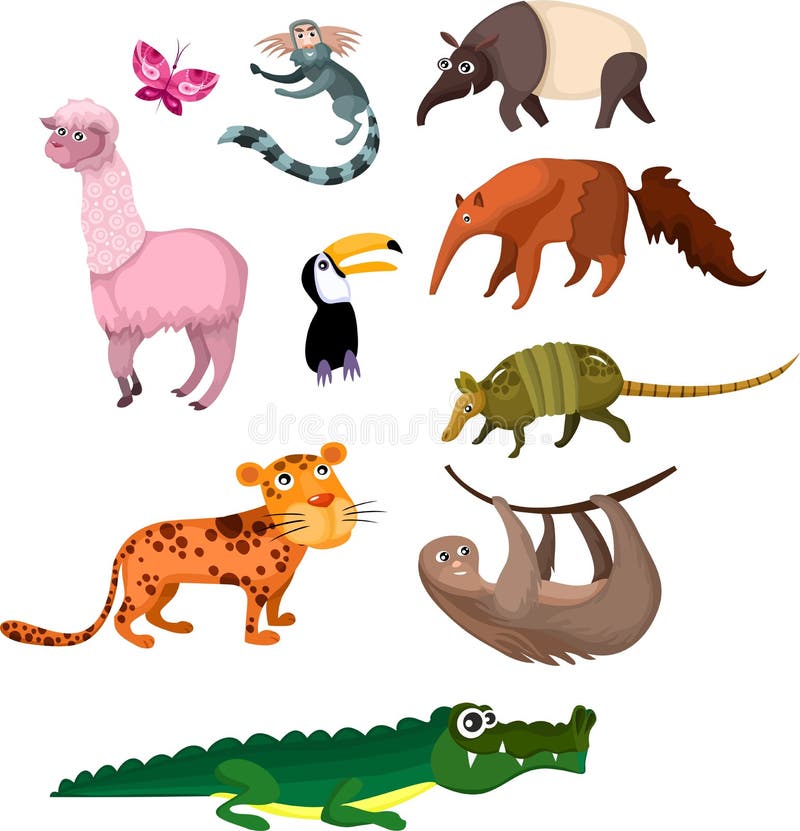 Animal set stock vector. Illustration of wildlife, natural - 13739461