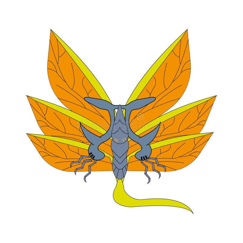 Animal with Seven Tail. Vector Illustration Stock Vector - Illustration ...