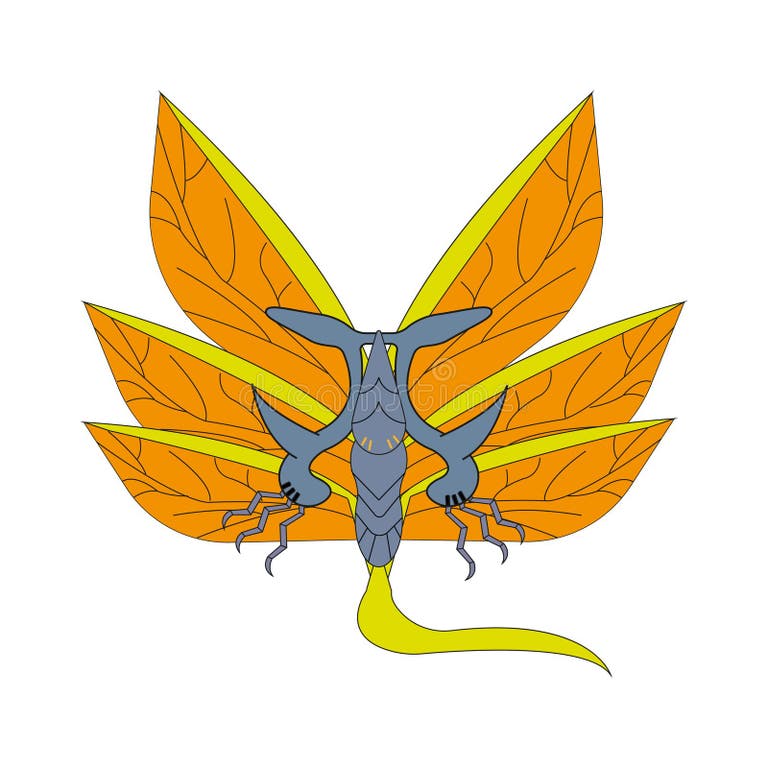 Animal with Seven Tail. Vector Illustration Stock Vector - Illustration ...