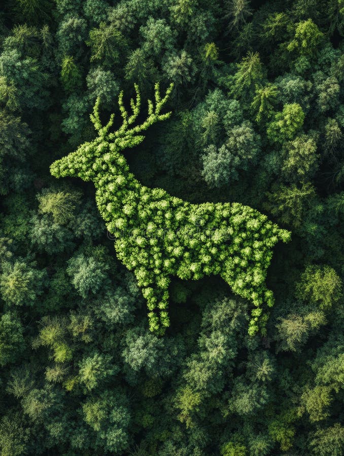 Animal Shape Created by Treetops Forms a Unique Connection with Nature ...