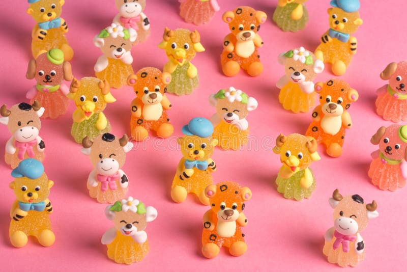Animal-shaped sweets stock photo. Image of black, childhood - 96783798