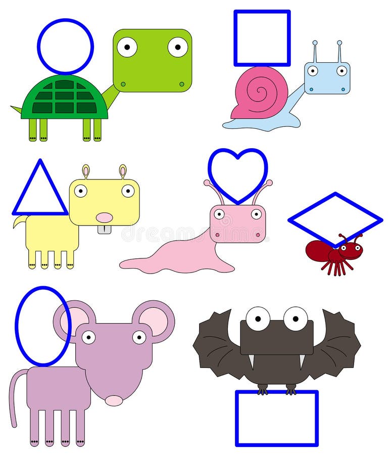 Animal shapes stock illustration. Image of illustration - 34761842 Animal shapes stock illustration. Image of illustration - 34761842