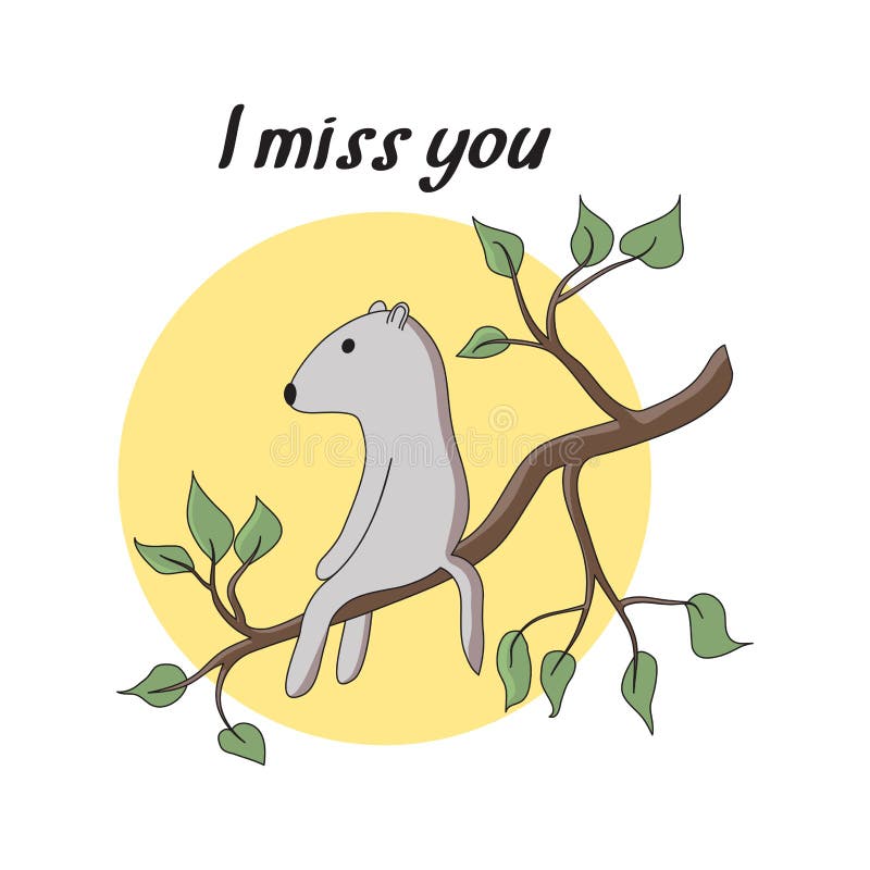 Cartoon Cute Miss You Stock Illustrations – 431 Cartoon Cute Miss You ...