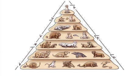 Animal Size Hierarchy, a Visual Guide Stock Illustration - Illustration ...