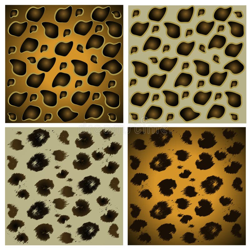 Animal skin textures stock vector. Illustration of decoration - 18689642