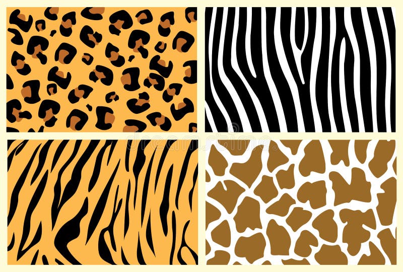 Animal skins stock vector. Illustration of giraffe, python - 9163313