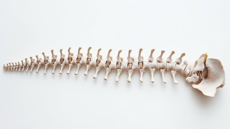 Animal Spine Skeleton Aligned Horizontally Stock Illustration ...