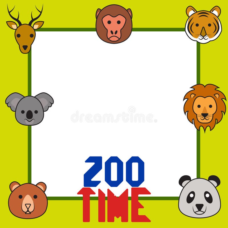 Animal Square Banner Illustrator Vector Graphics Stock Illustration ...