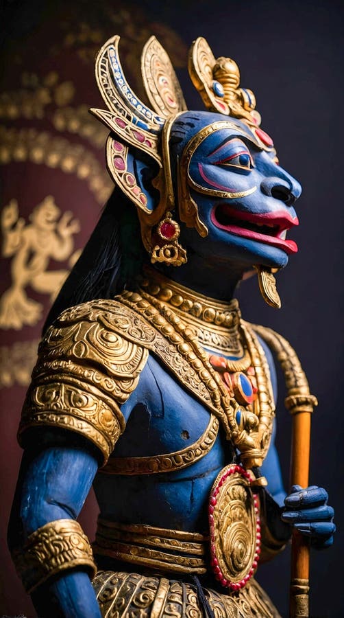 Animal Statues of Ancient Mythical Creatures Stock Illustration ...